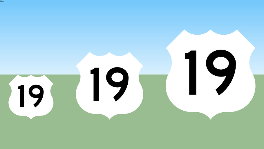 U.S. 19 Sign | 3D Warehouse