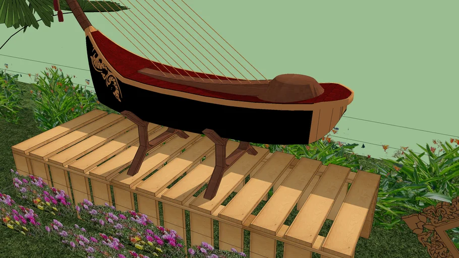 Myanmar Instrument : Harp | 3D Warehouse