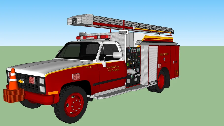 1980s GMC mini-pumper | 3D Warehouse