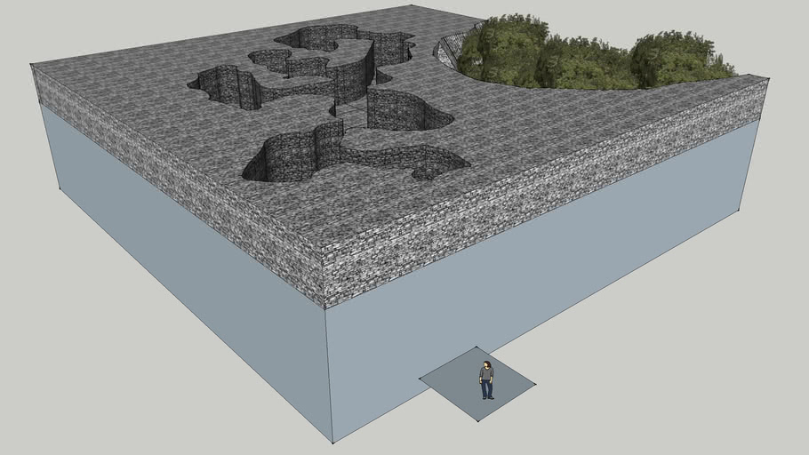 KOTB Caves of Chaos Area Map Cave-G Shunned Cavern Layout | 3D Warehouse