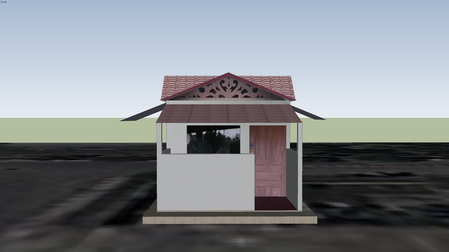 Pos Satpam Training Center Unsyiah | 3D Warehouse