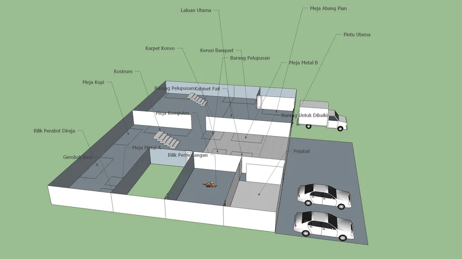JPPA Floor Plan | 3D Warehouse