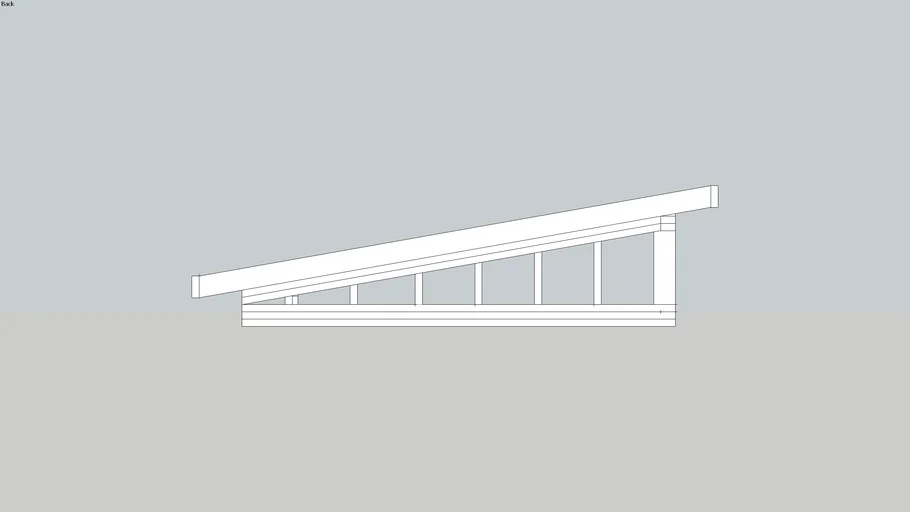 BCS 5x10 Modular House Roof Framing Design | 3D Warehouse