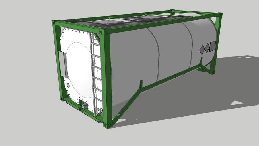 Gas/Liquid 20ft Chemicals Container C - Tank Type A | 3D Warehouse