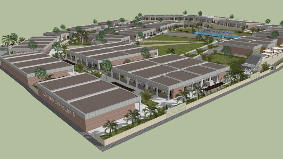 Commercial Village | 3D Warehouse