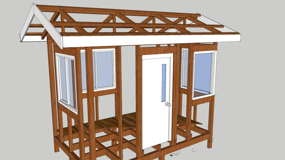 SIMPLE SECURITY POST FOR A STORAGE FACILITY | 3D Warehouse