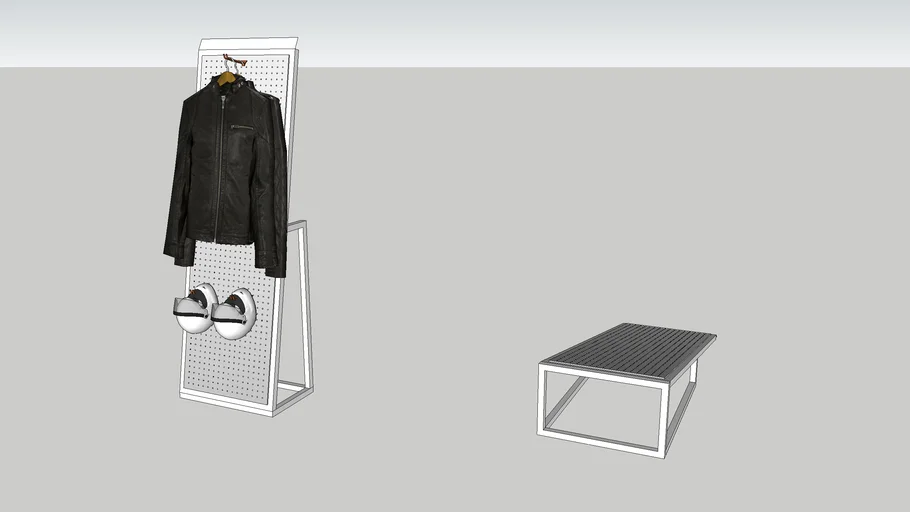 MOTORCYCLE RAM + MOTORCYCLE GEAR HOLDER - ALL IN ONE | 3D Warehouse