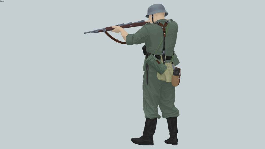 Wehrmacht Soldier (2D face-me) | 3D Warehouse