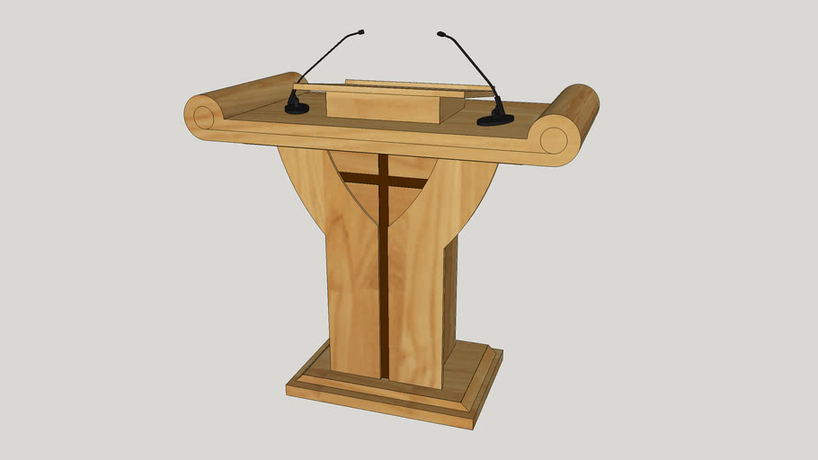 wood pulpit, pulpit | 3D Warehouse