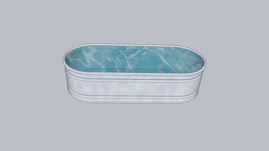 Galvanized Water Trough | 3D Warehouse