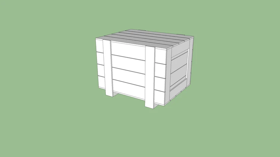 Wooden Shipping Crate | 3D Warehouse