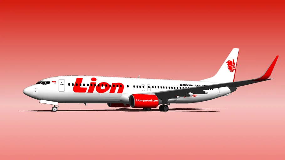Lion Air Boeing 737-800 3 | 3D Warehouse