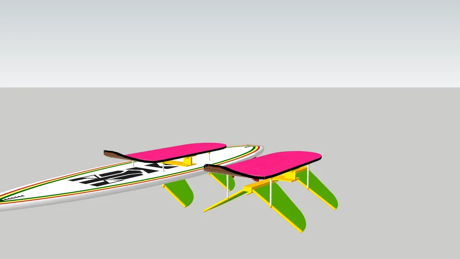 Human powered surfboard | 3D Warehouse