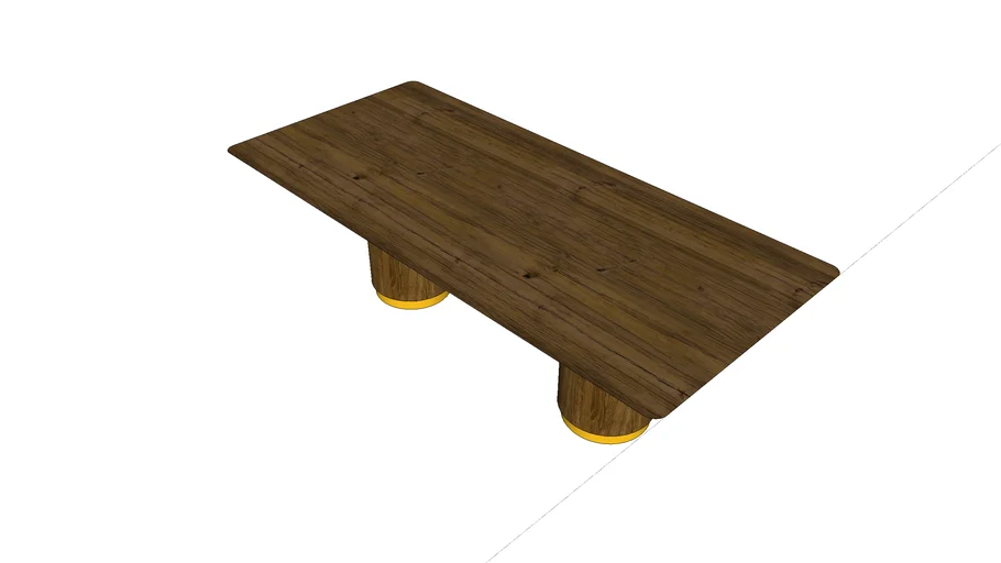 MESA RETANGULAR_TB_DK | 3D Warehouse