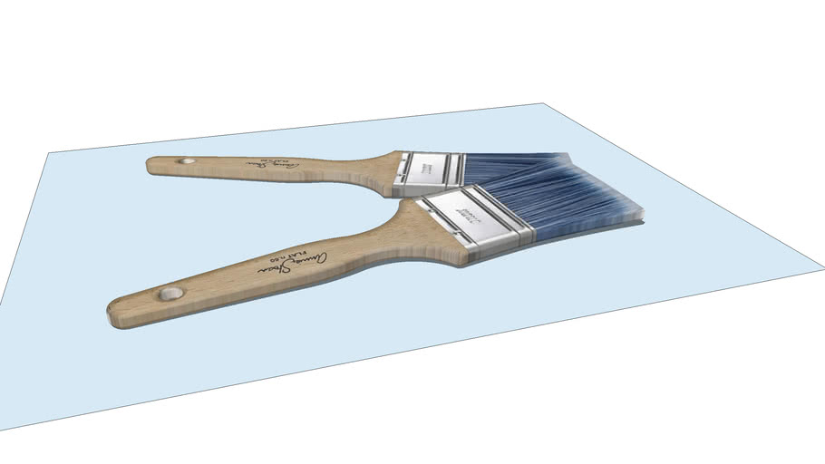 A couple of low poly Paint Brushes | 3D Warehouse