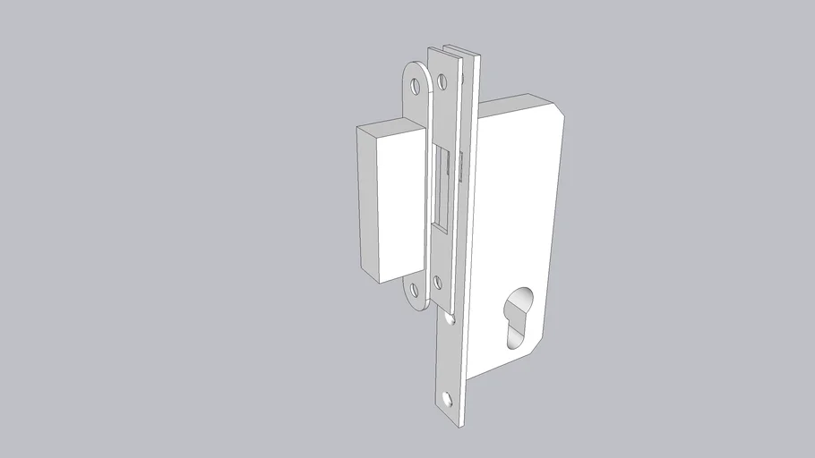 MORTISE LOCK FOR SLIDING TUBULAR DOOR FRAMES | 3D Warehouse