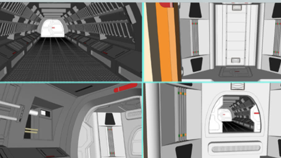 Jefferies tube USS Enterprise D | 3D Warehouse