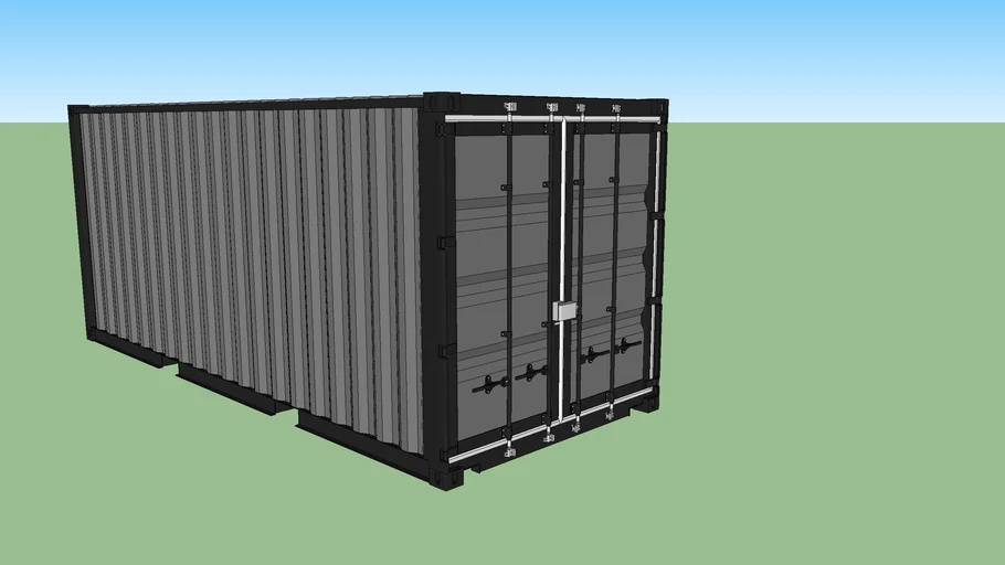 20 Ft Shipping Container Sketchup 20ft Portable Office Shipping