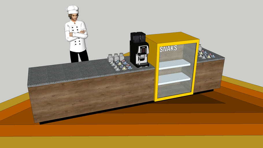 CAFE, COFFEE COUNTER #01 | 3D Warehouse