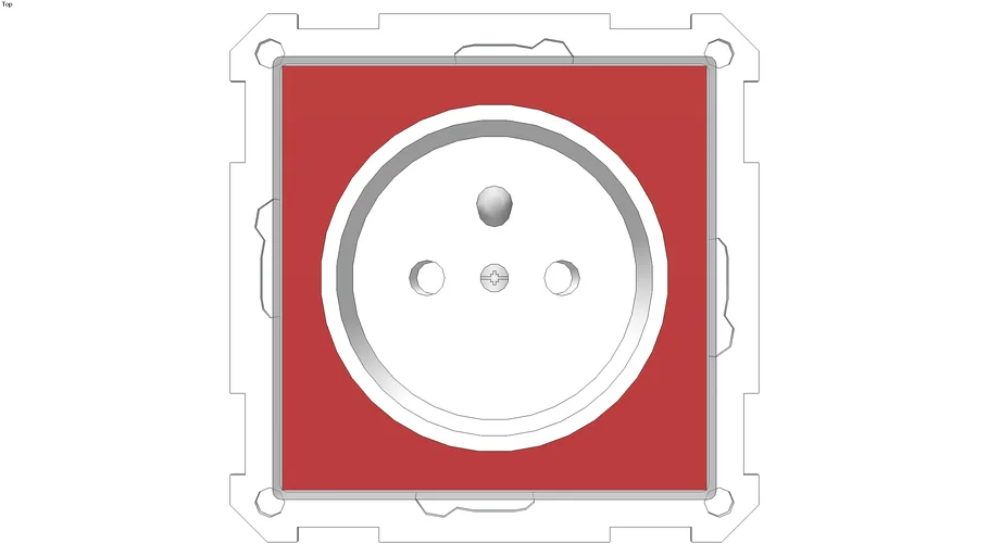 M-Creativ Socket-outlet with pin earth, shutter, screwless terminals ...