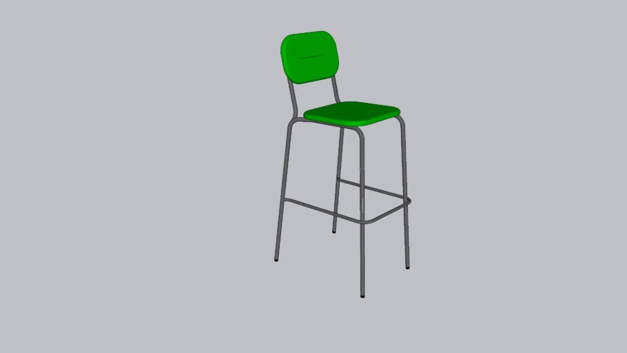 Barstool Simo with backrest | 3D Warehouse