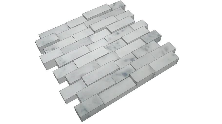 MOSAICO 30 XT MARMORE BRANCO RAJADO - PIETRE COLORATE | 3D Warehouse