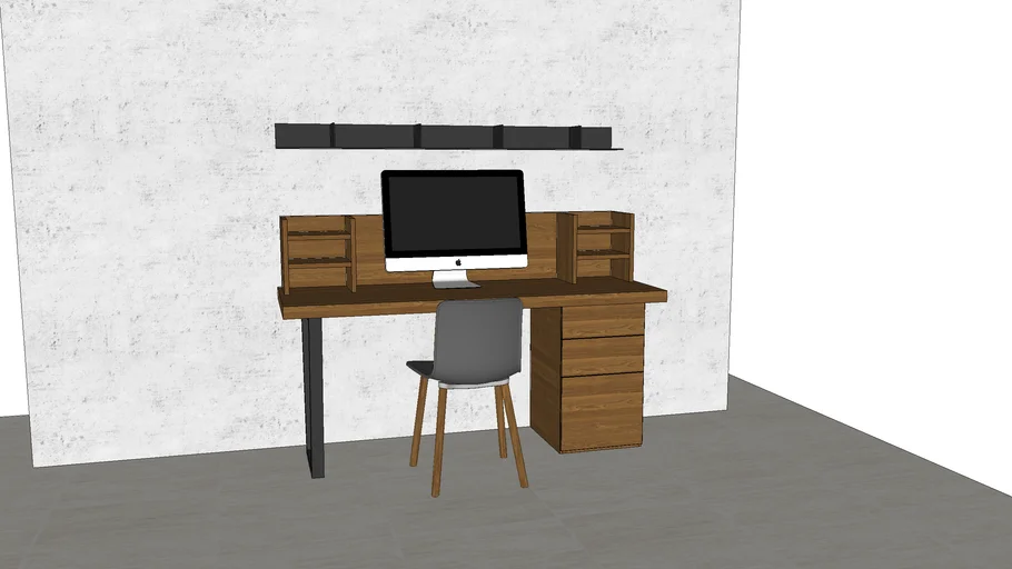 Study Desk 3D Warehouse, 53% OFF | www.pinnaxis.com