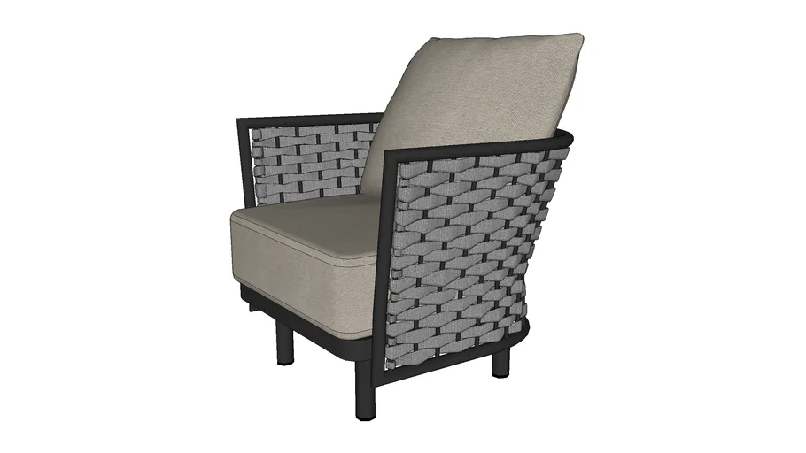 Source Furniture SF-1028-101 Luxe Club Chair | 3D Warehouse