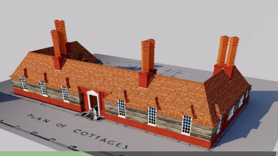 Plumpton Place Entrance Lodges and Gatehouse, 1927 | 3D Warehouse