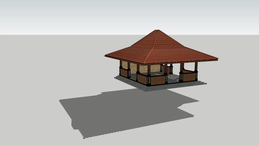Pendopo / Gazebo | 3D Warehouse