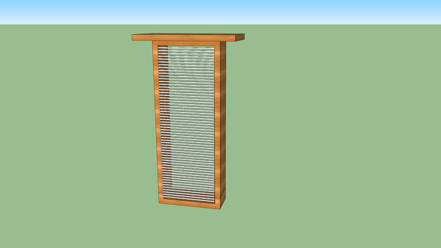 Louvers with frame | 3D Warehouse