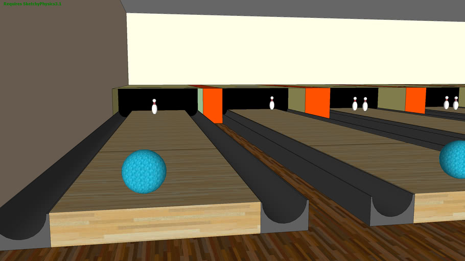 Bowling For SketchUp Points (Requires SketchyPhysics) | 3D Warehouse