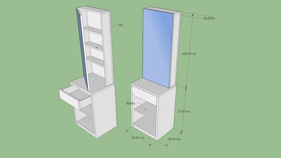 Dressing table By BasBas | 3D Warehouse
