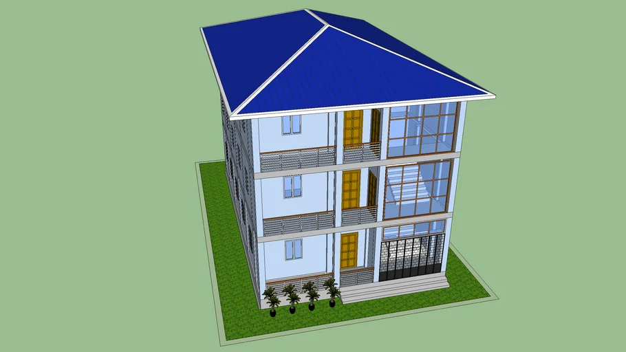 3 stories rcc building | 3D Warehouse
