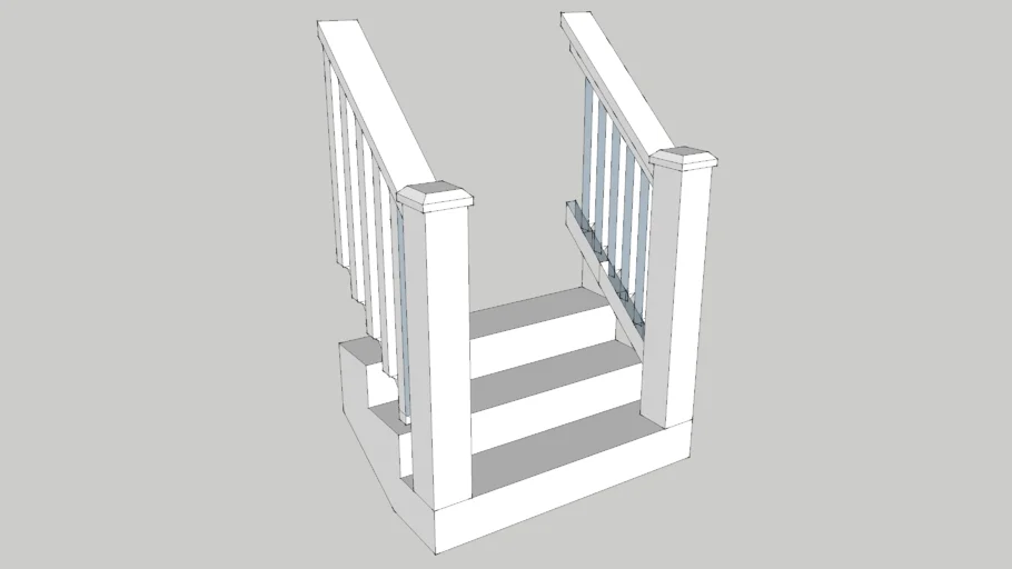 3 riser steps | 3D Warehouse