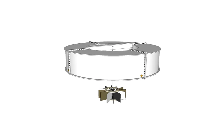 Float device for standing water treatment | 3D Warehouse