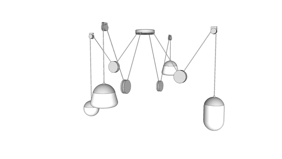 BROKIS PC1237 PLANETS 4 PENDANT | 3D Warehouse