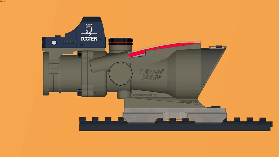 Trijicon ACOG 4x32 Enhanced Combat Optical Gunsight (ECOS) TA31-ECOS w ...
