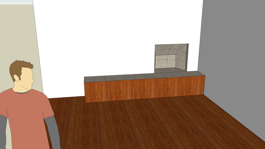 modern fireplace | 3D Warehouse