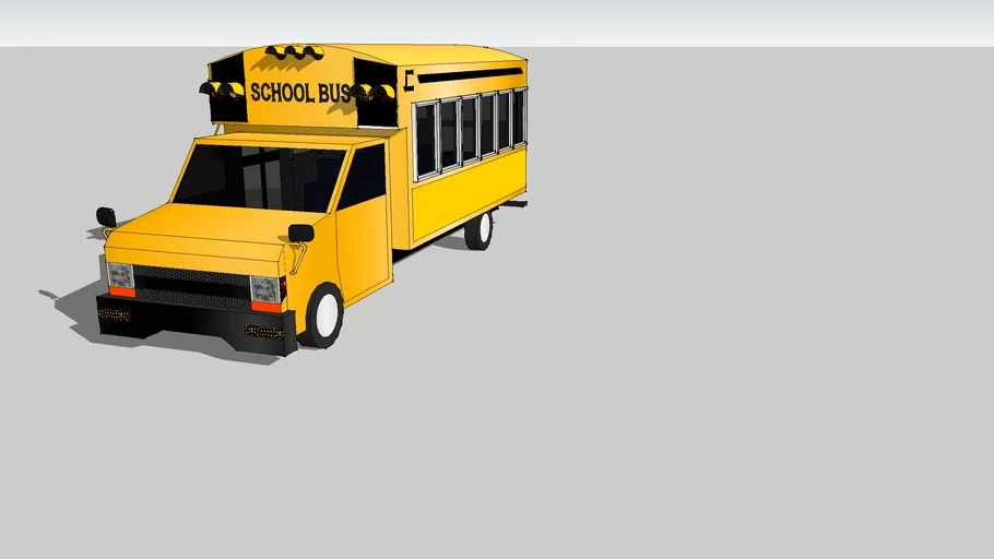 Modded school minibus | 3D Warehouse