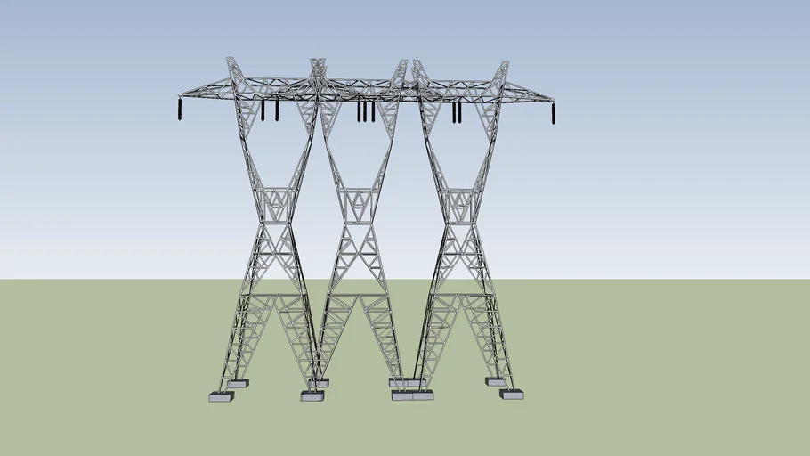 Triple Metal Steel Tower | 3D Warehouse