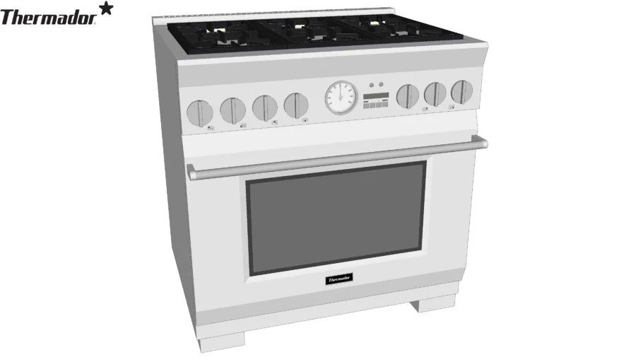 Thermador Professional Range Pro Grand PRG366JG | 3D Warehouse