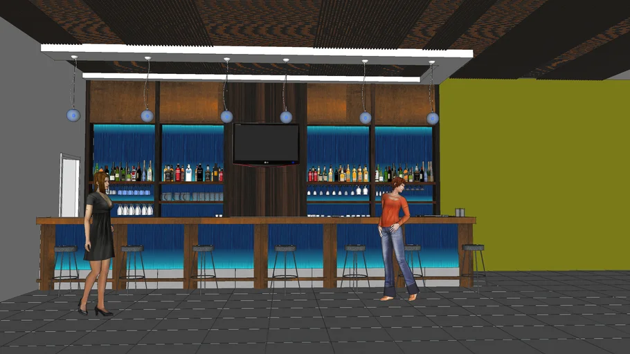 Corner Bar | 3D Warehouse