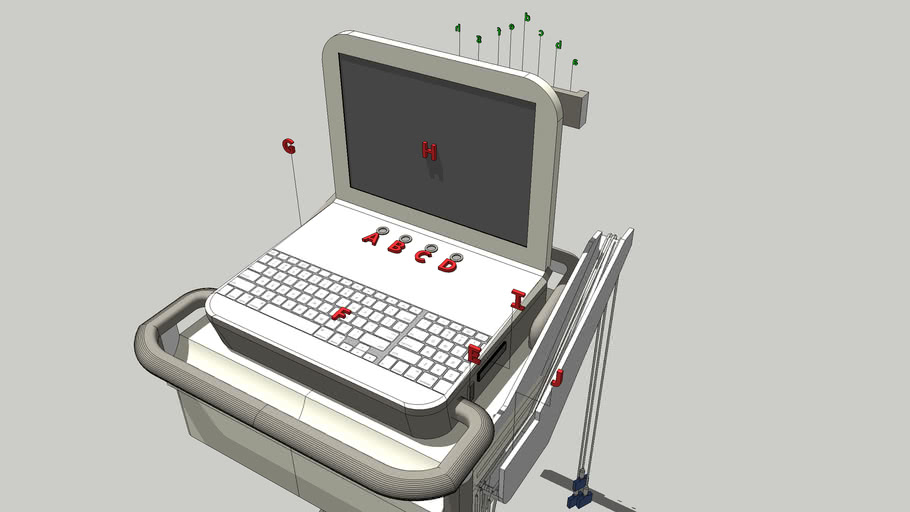 Cardiograph by the letter | 3D Warehouse