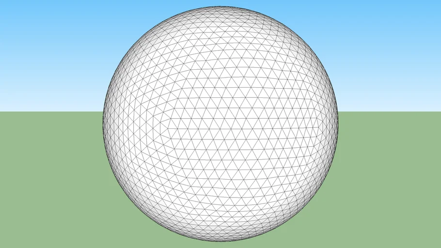 Geodesic sphere detailed | 3D Warehouse