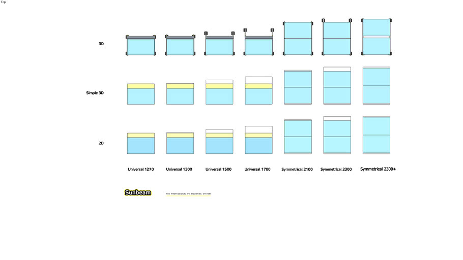 Solar panel mounting frames - all Sunbeam Nova models | 3D Warehouse