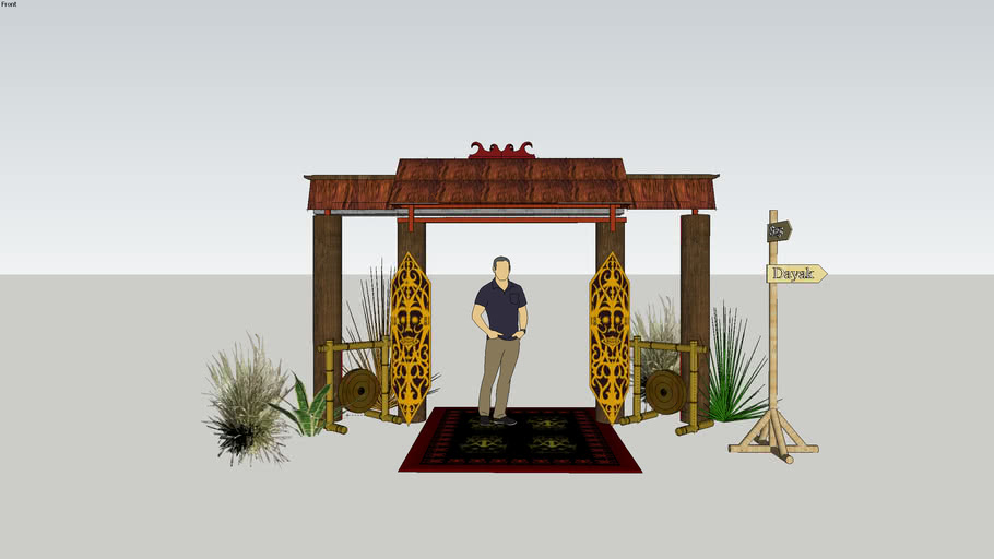 photobooth Dayak | 3D Warehouse