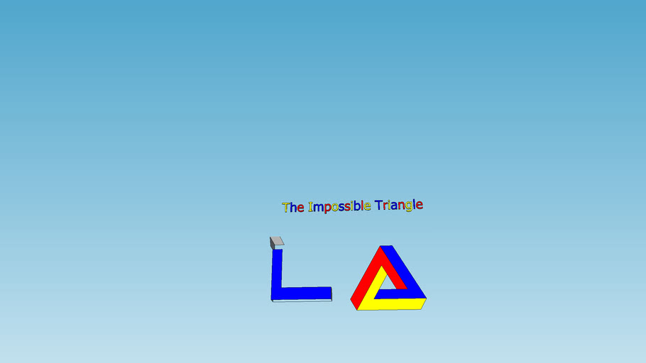 impossible triangle | 3D Warehouse