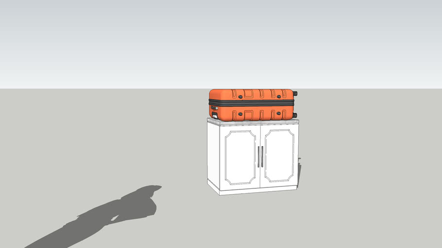 Meja Koper Lugage Bag Table | 3D Warehouse