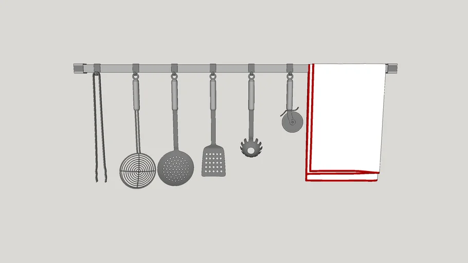 Cutlery wall bracket | 3D Warehouse